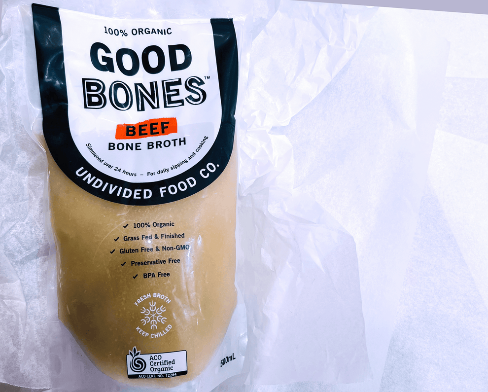 Good Bones Organic Beef Bone Broth – T&R Gourmet Butchery